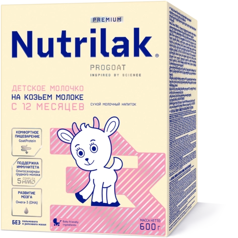 Детское молочко Nutrilak Premium 3 на козьем молоке 600 г - купить по ...
